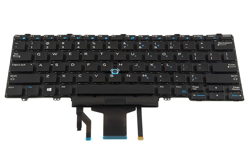 Dell Latitude E5450 7490 keyboard (with center track point and back-lit ...