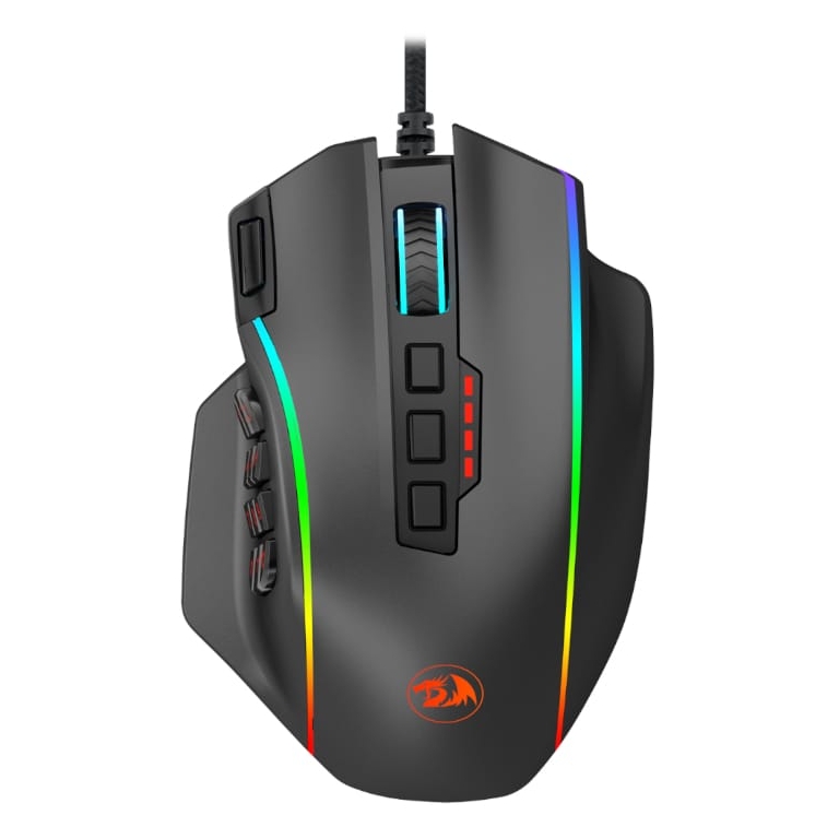 REDRAGON PERDICTION 4 12400DPI RGB MMO Ergo Gaming Mouse – Black ...