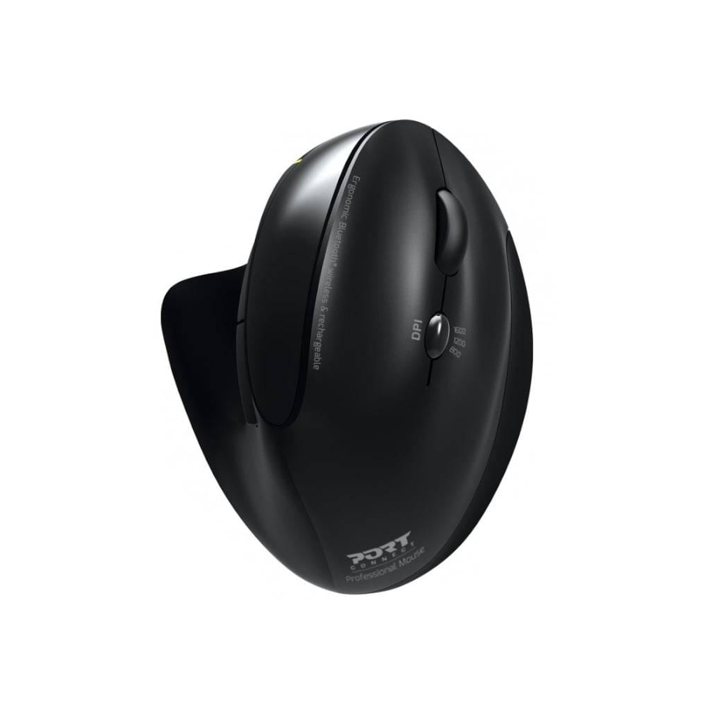 Port Connect Wireless Rechargeable Ergonoc Mouse Bluetooth – Black ...