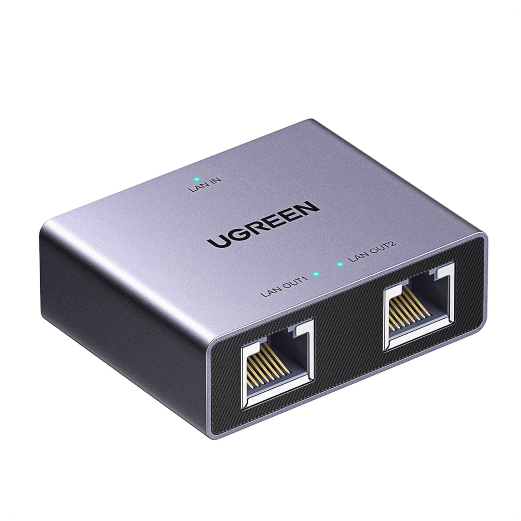 UGREEN 1-to-2 Gigabit Ethernet Splitter, 1000Mbps LAN Network Adapter ...