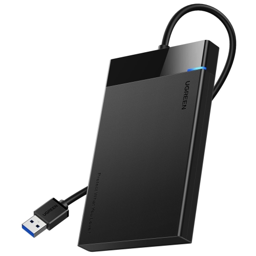 UGREEN USB 3.0 to 2.5” SATA Hard Drive Enclosure (Non-Detachable Cable ...