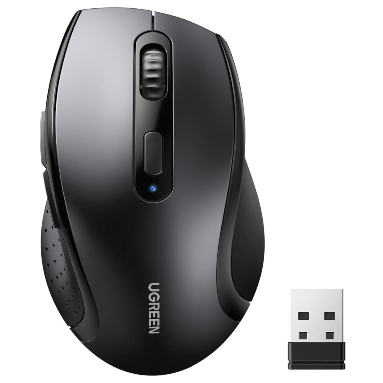 UGREEN M511 Ergonomic 2.4GHz Wireless Mouse – Black - Computech-Solutions