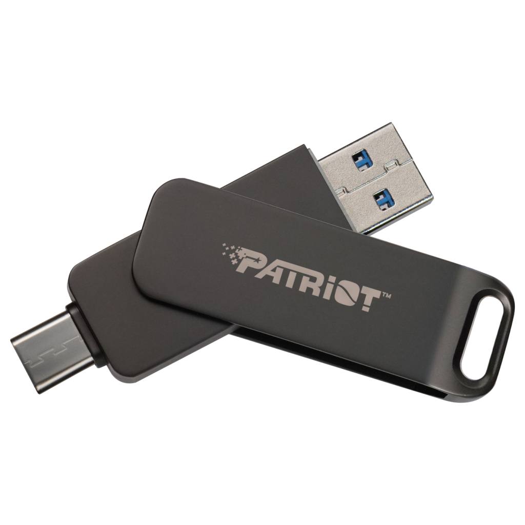 Patriot Rage R550 128GB USB3.2 Swing Type A to Type-C Flash Drive ...