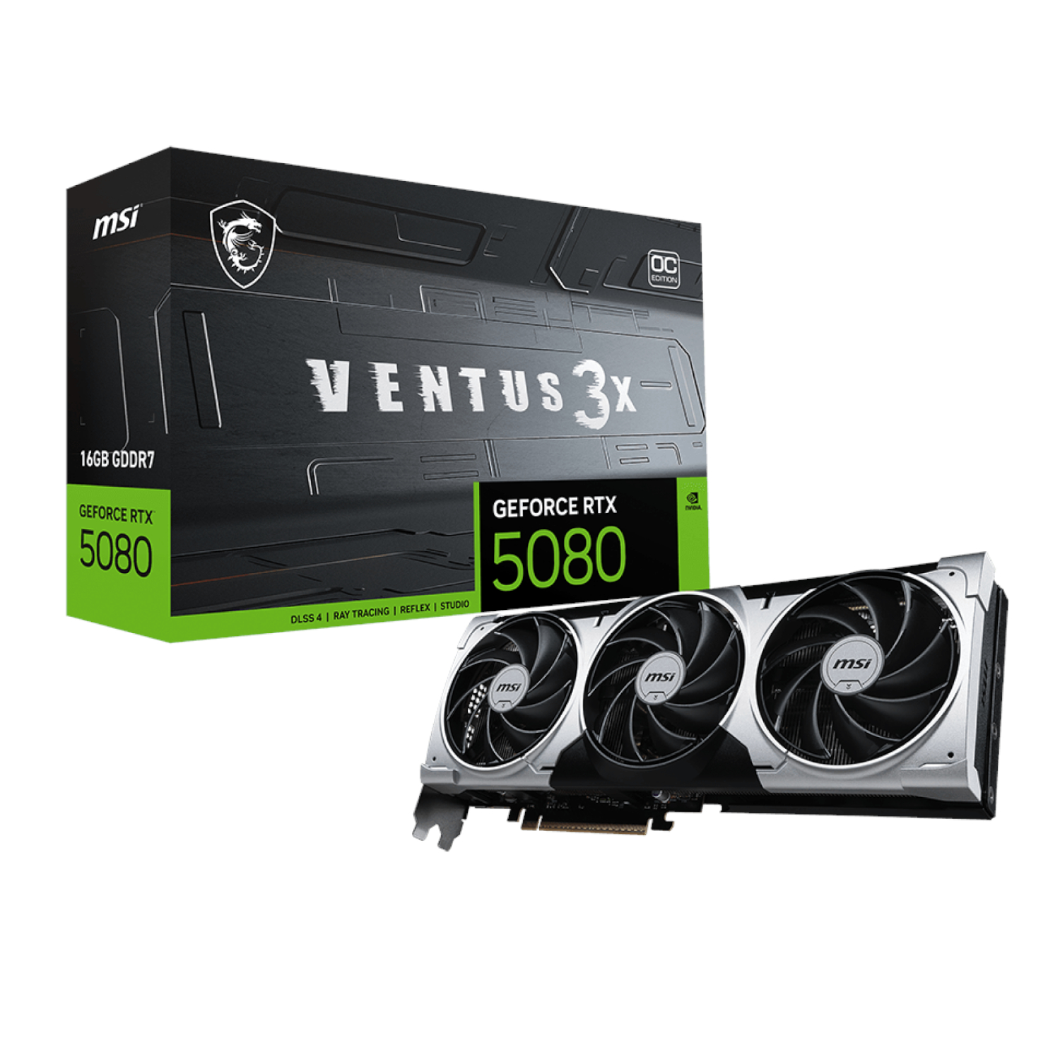 MSI GeForce RTX 5080 16G VENTUS 3X OC PLUS Graphics Card - Computech ...