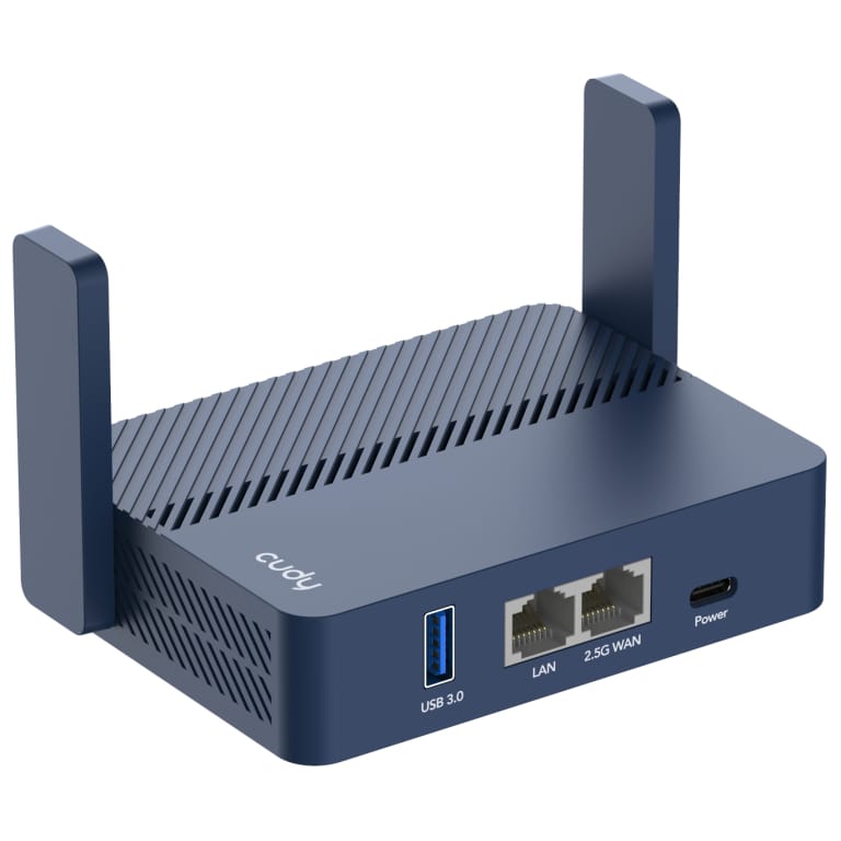 Cudy AX3000 2.5G Wi-Fi 6 Mini VPN Travel Router – Navy Blue - Computech ...