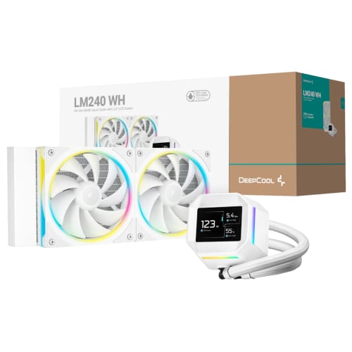 DeepCool LM240 ARGB 240mm AiO CPU Liquid Cooler – White - Computech ...