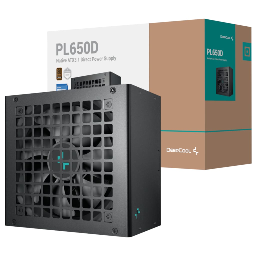 DeepCool PL650D 650W 80PLUS Bronze ATX3.1 Non-Modular Power Supply ...