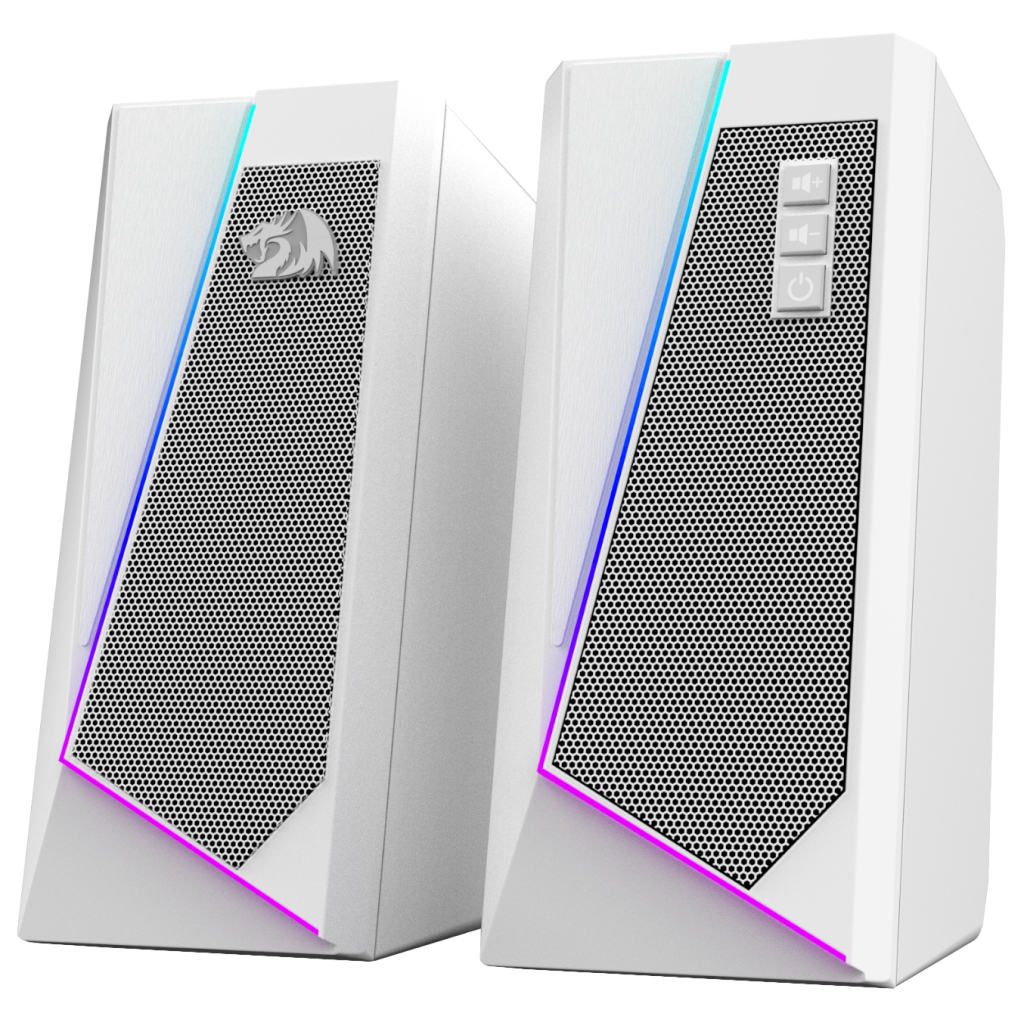 Redragon GS20W ANVIL 3W 2.0 RGB Stereo Desktop PC Speakers – White ...