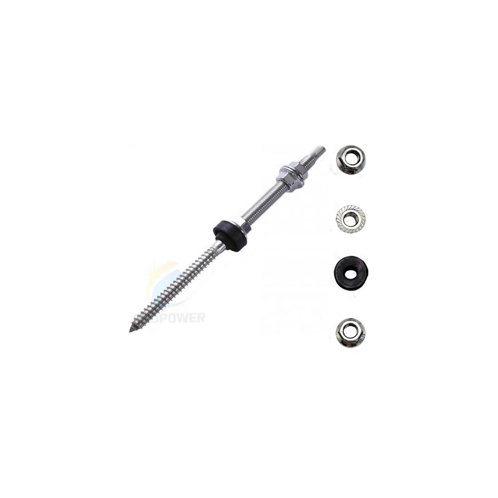 Solarix IBR Hanger Bolt Screw For D-RAIL 8mm - Computech-Solutions