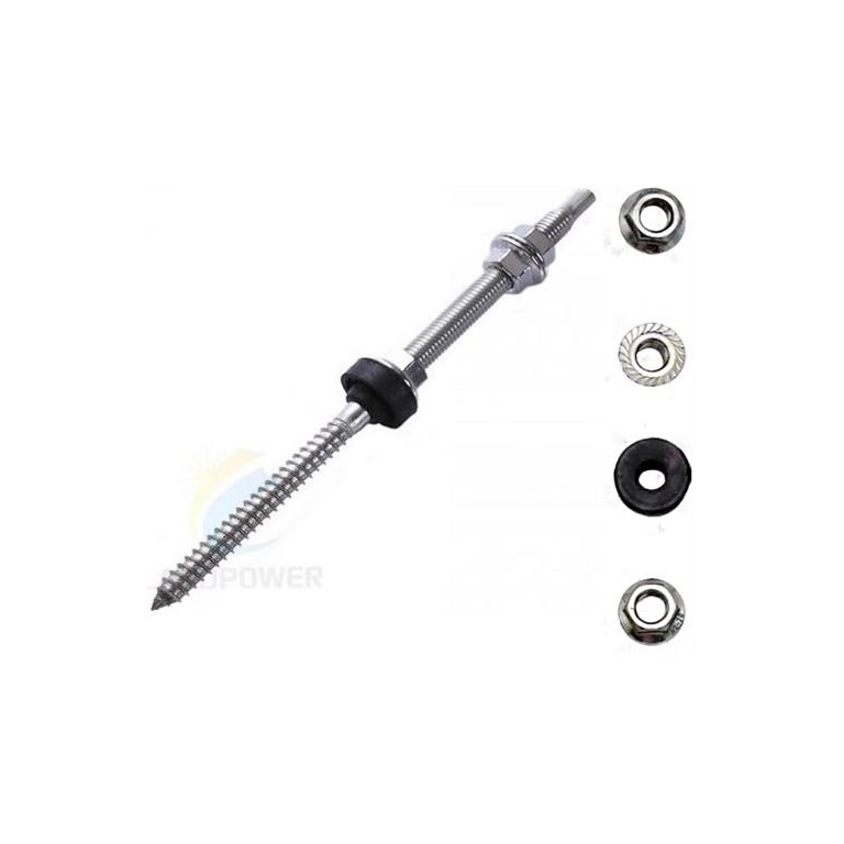 Solarix IBR Hanger Bolt Screw For D-RAIL 8mm - Computech-Solutions
